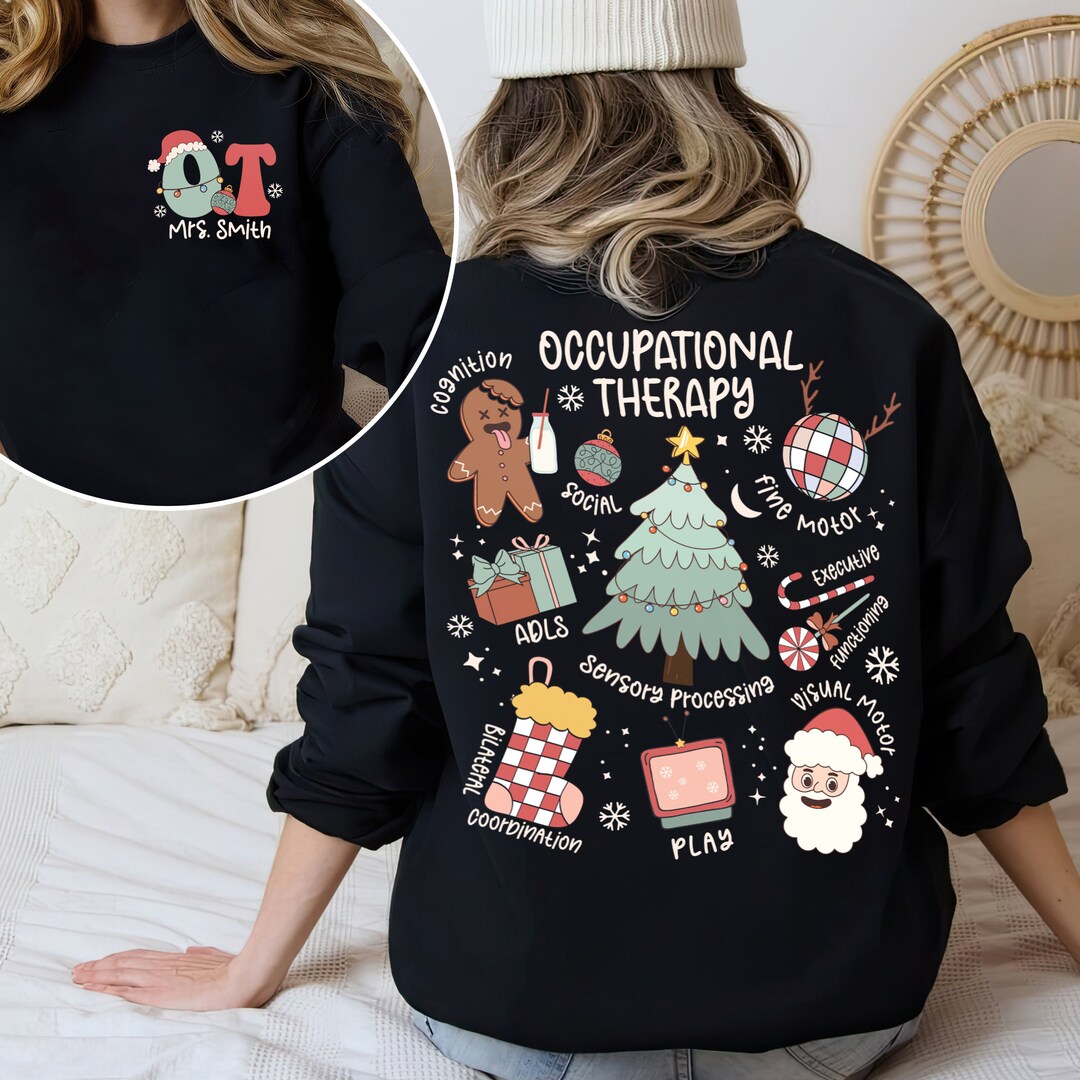 Christmas Occupational Therapy Shirt, Custom OT Christmas Shirt ...