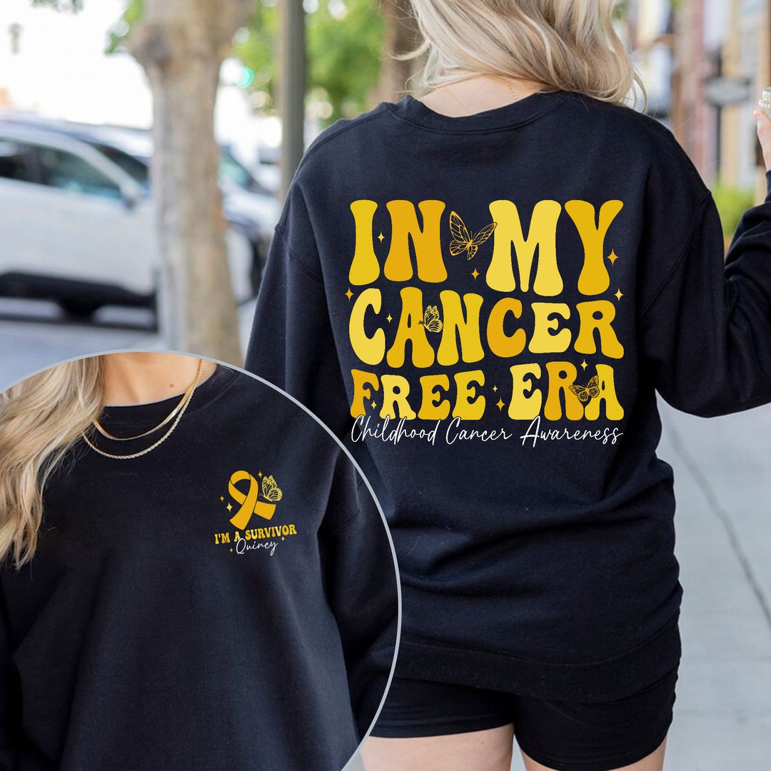 In My Cancer Free Era Shirt, Childhood Cancer Awareness Shirt, Gold ...