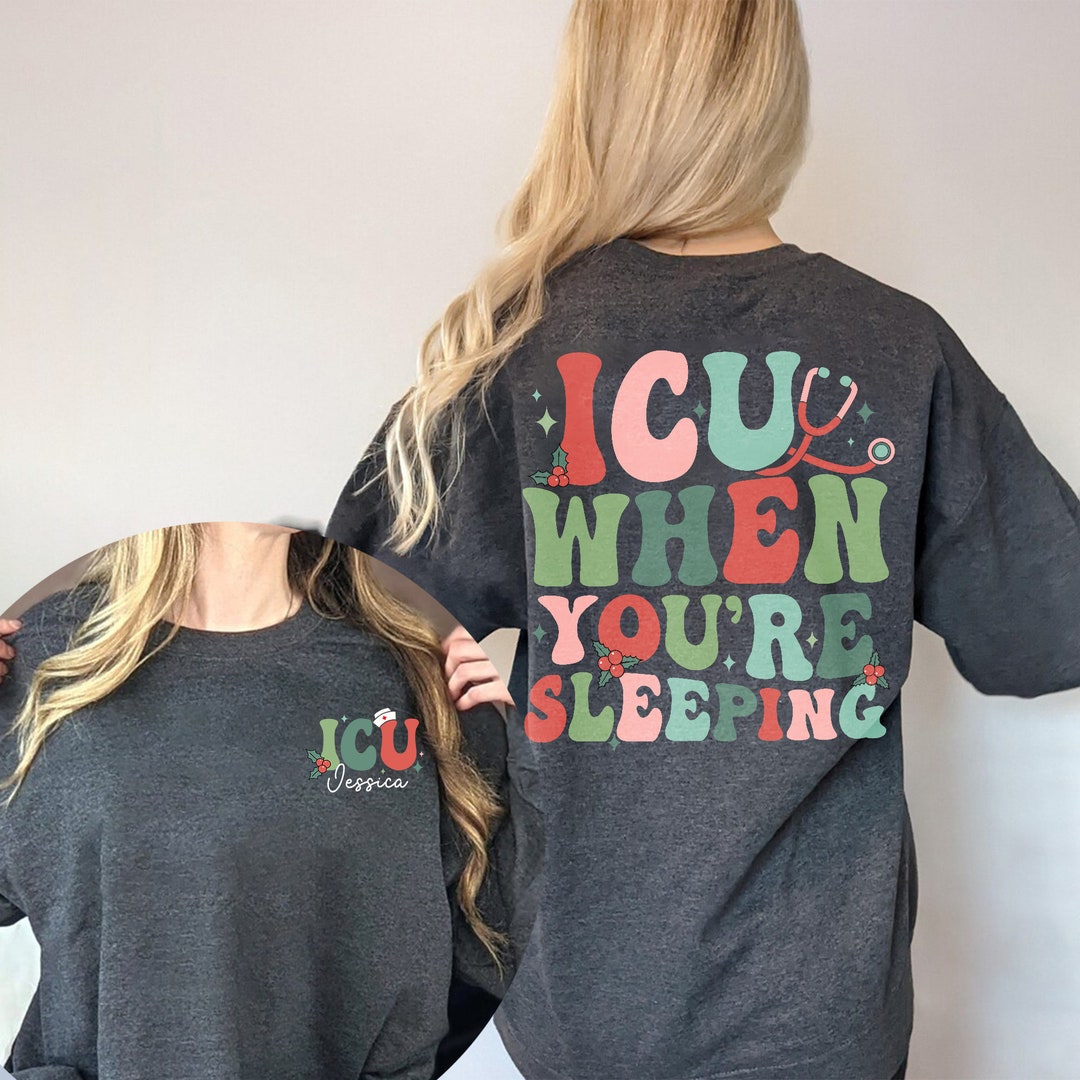 ICU Nurse Christmas Shirt, ICU Christmas Crew Shirt, Intensive Care ...