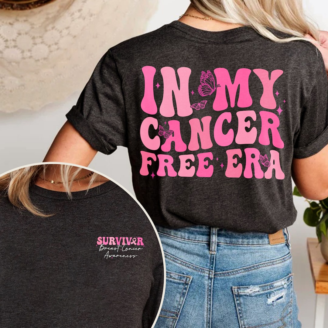 In My Cancer Free Era Shirt, Breast Cancer Awareness Shirt, Pink Ribbon ...