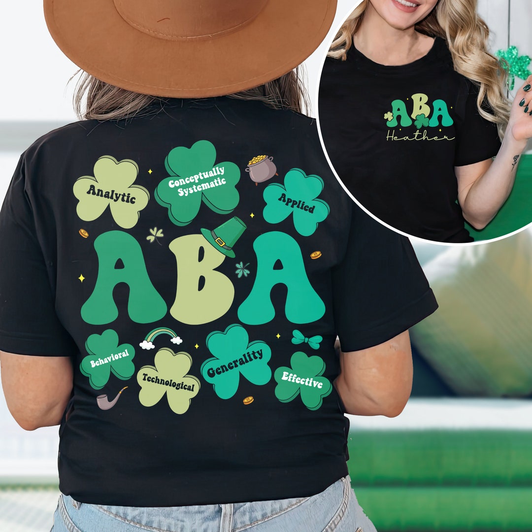 ABA St Patrick's Day Shirt, Behavior Analyst Sweatshirt, Gift for ...