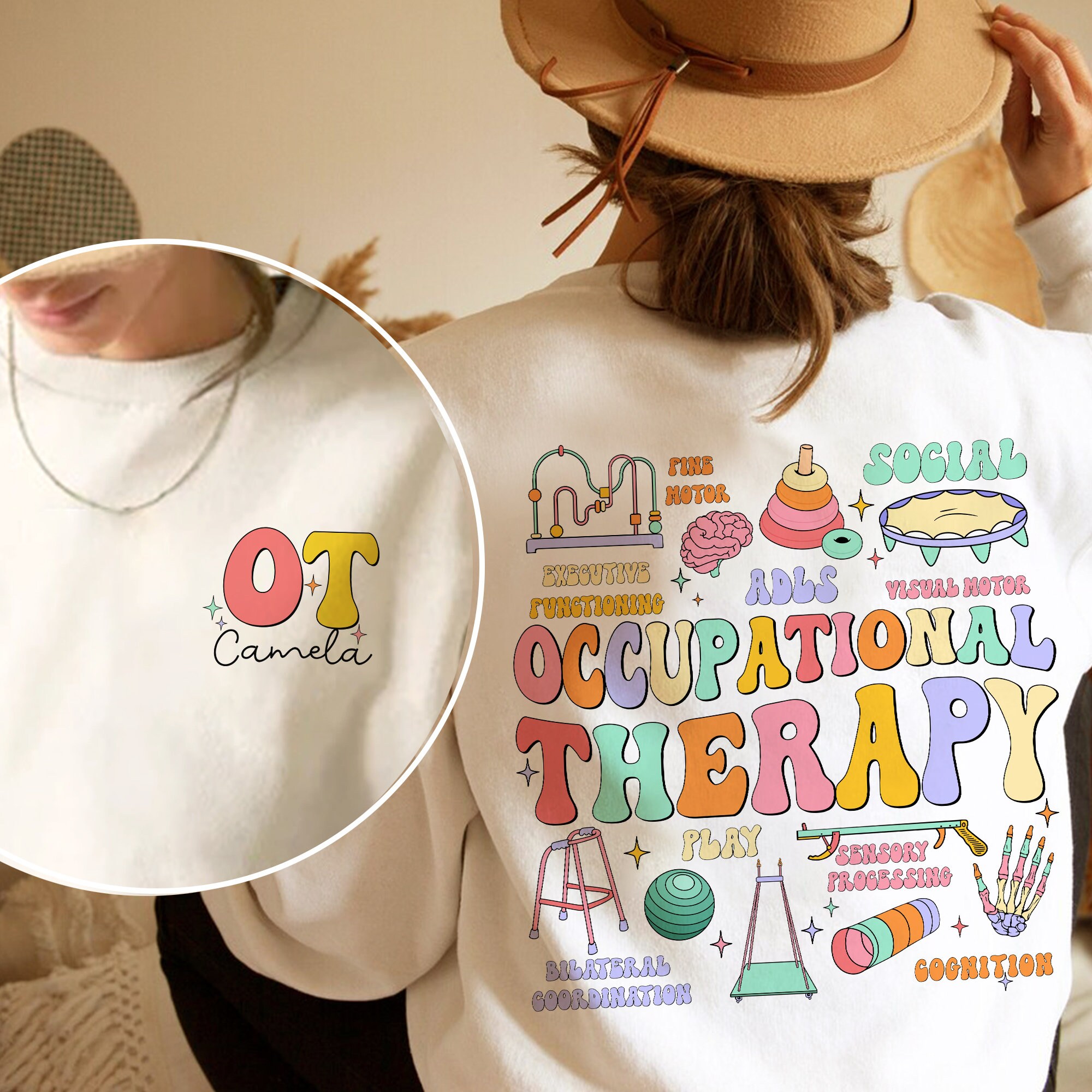 Custom Occupational Therapy Shirt, OT OTA Shirt, Therapist Gift ...