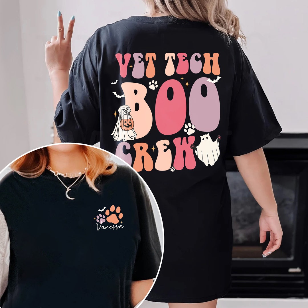 Halloween Vet Tech Boo Crew Shirt, Veterinary Technician Shirt, Spooky ...