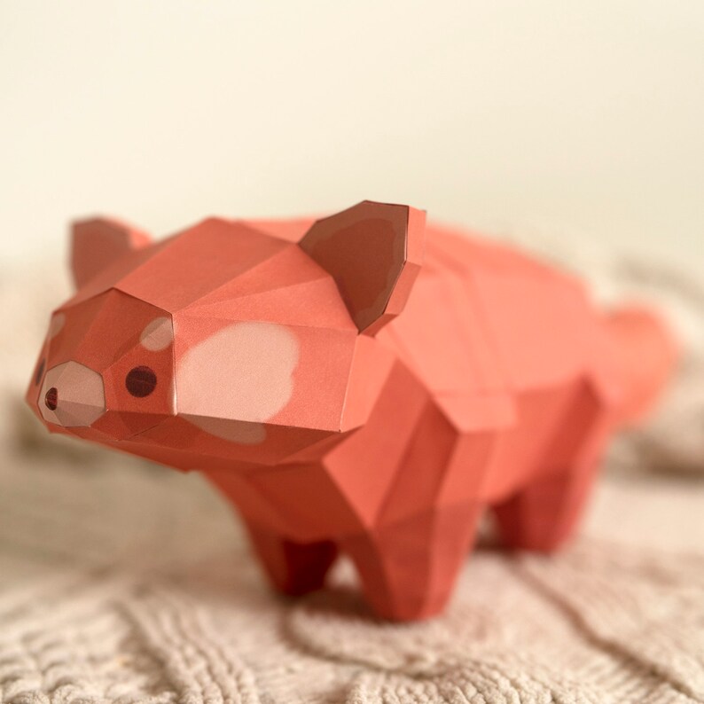 Low Poly Red Panda Papercraft - Etsy