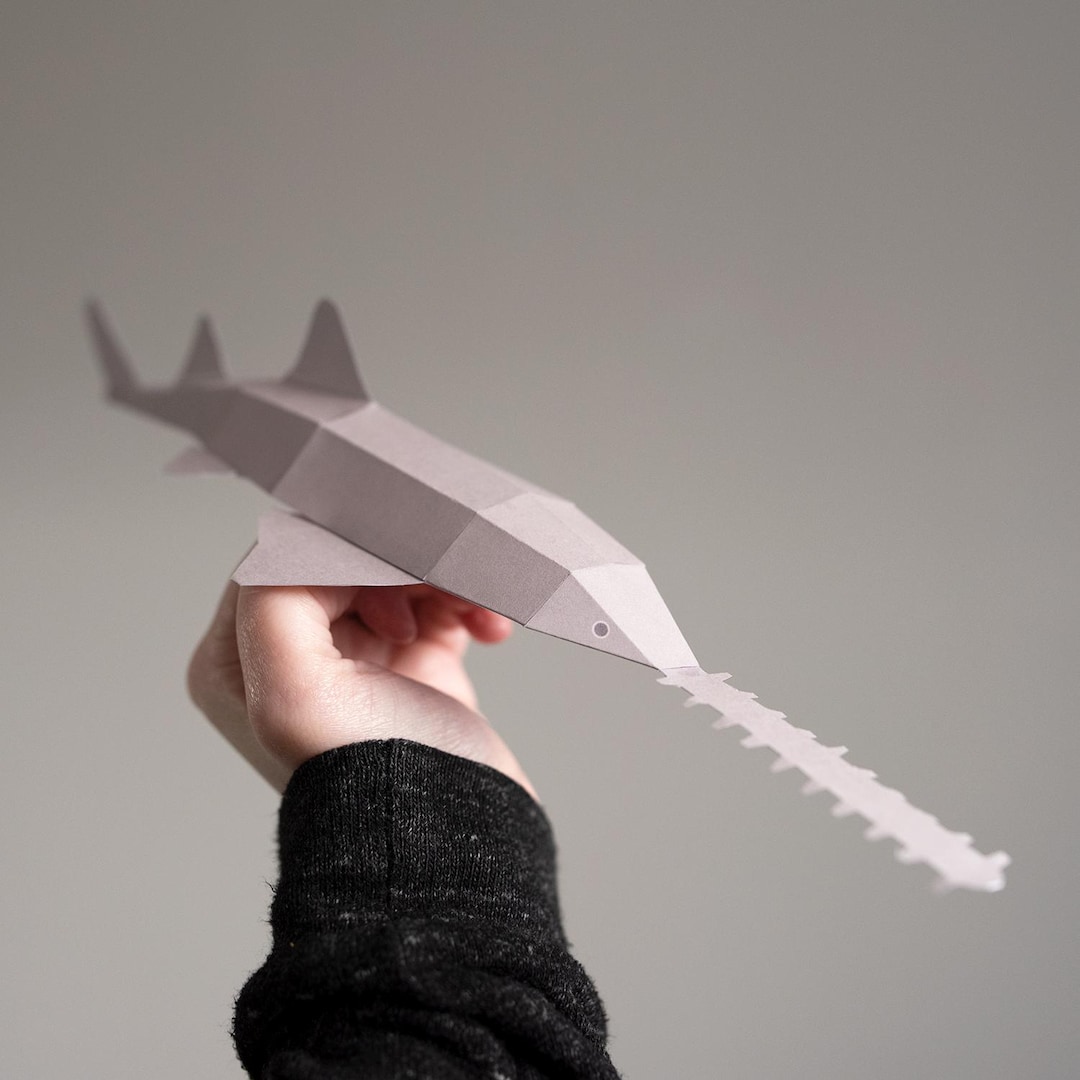 Sawfish Papercraft Pattern - Etsy