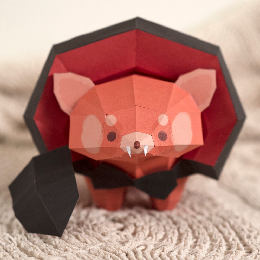 Low Poly Halloween Papercraft Dracula and Pumpkin Hat Costumes - Etsy