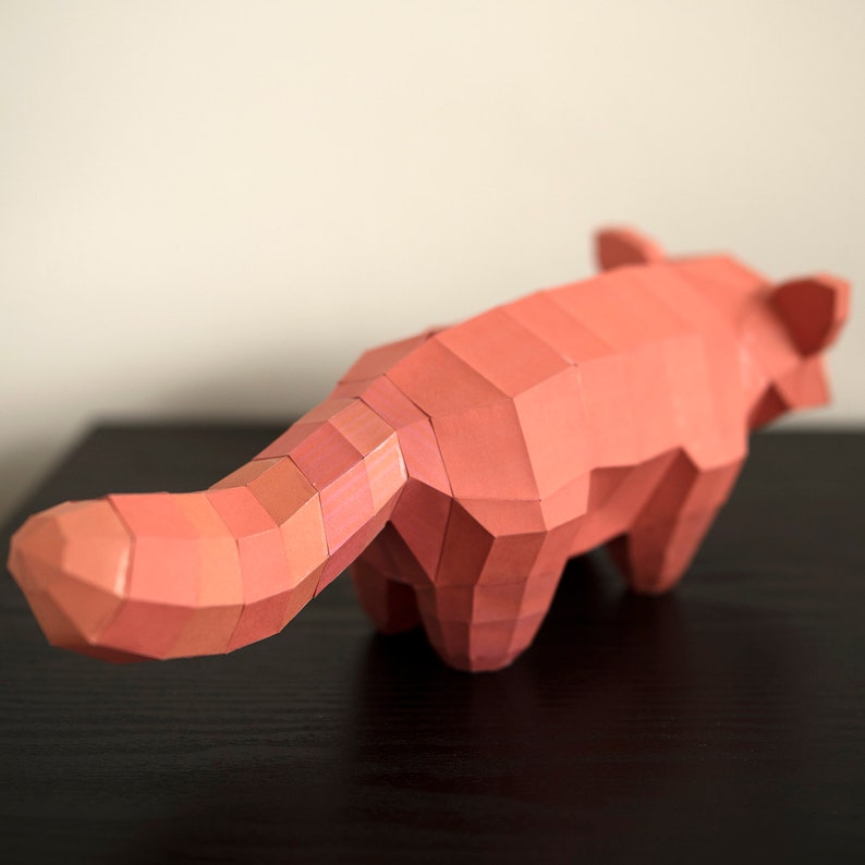 Low Poly Red Panda Papercraft - Etsy