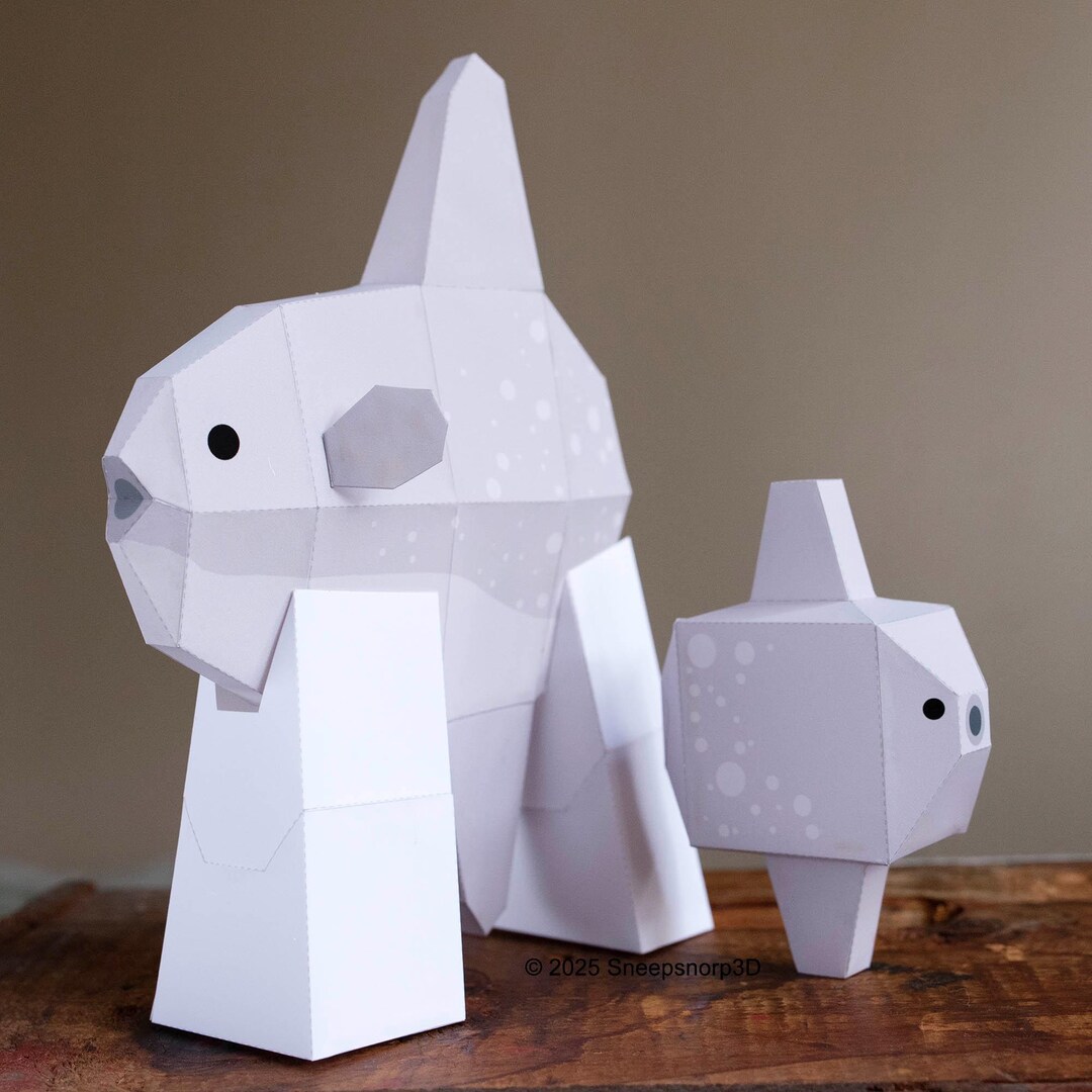 Mola Mola Papercraft Pattern Set - Etsy