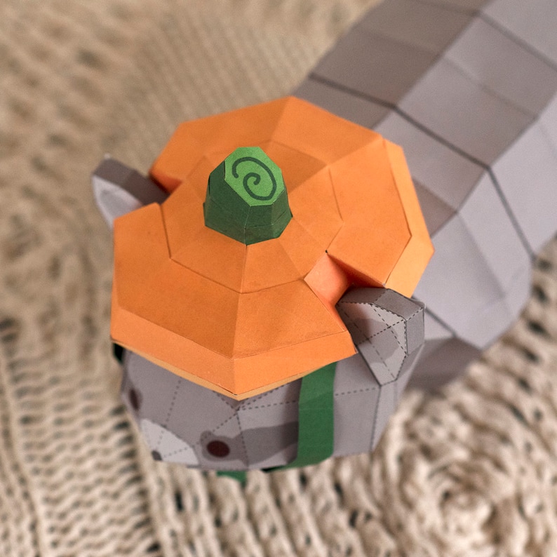 Low Poly Halloween Papercraft Dracula and Pumpkin Hat Costumes - Etsy