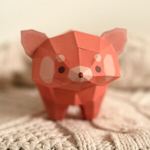 Low Poly Red Panda Papercraft - Etsy