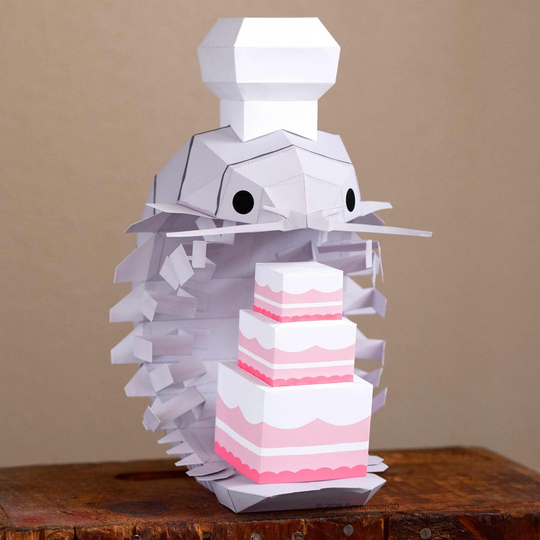 Low Poly Giant Isopod Baker Papercraft - Etsy