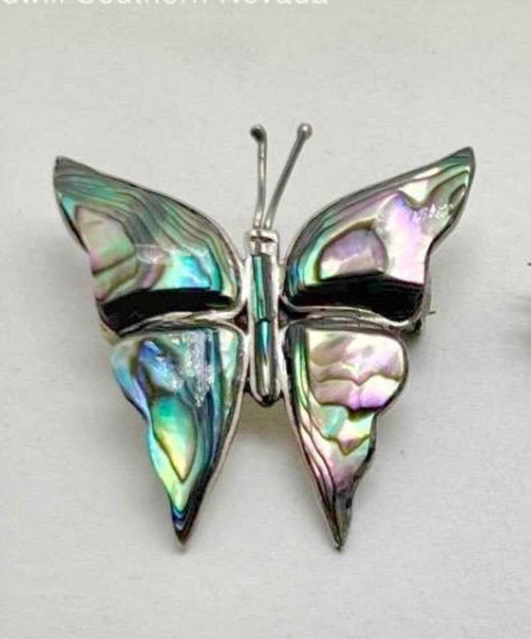Handmade Native American Butterfly Brooch/pin, Abalone - Etsy