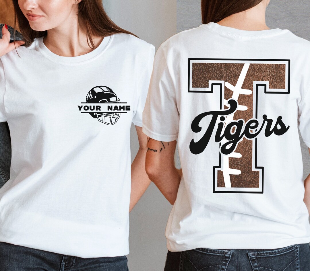 Custom Football Shirt Tigers Football Team Shirt School - Etsy