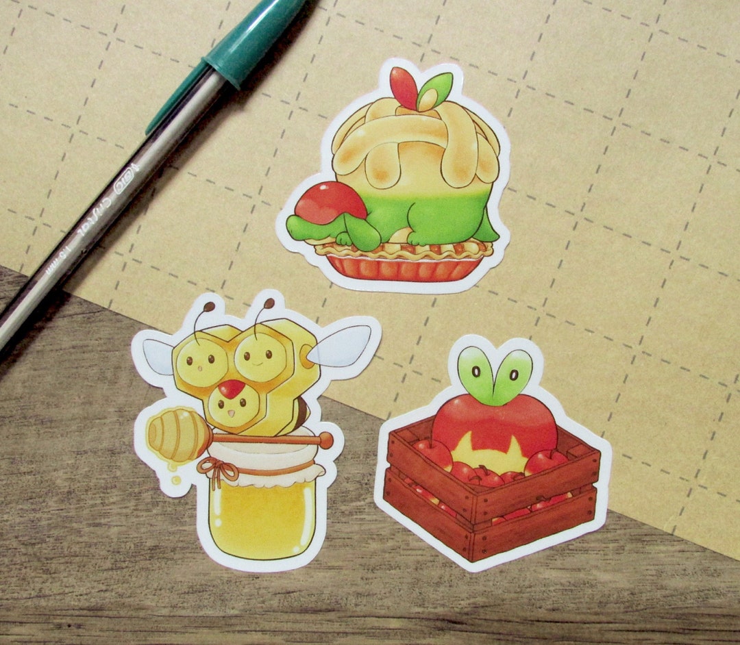 Appletun Sticker Pack Pokemon Vinyl Stickers for Electronics and ...