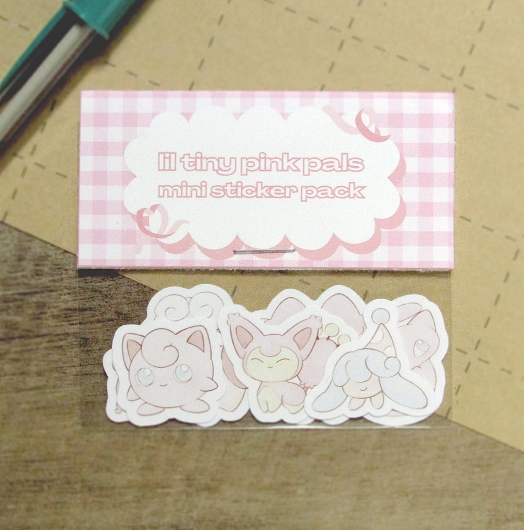 Pink Pals Sticker Pack | Fanmade Gamer Stickers for Journaling and Deco ...