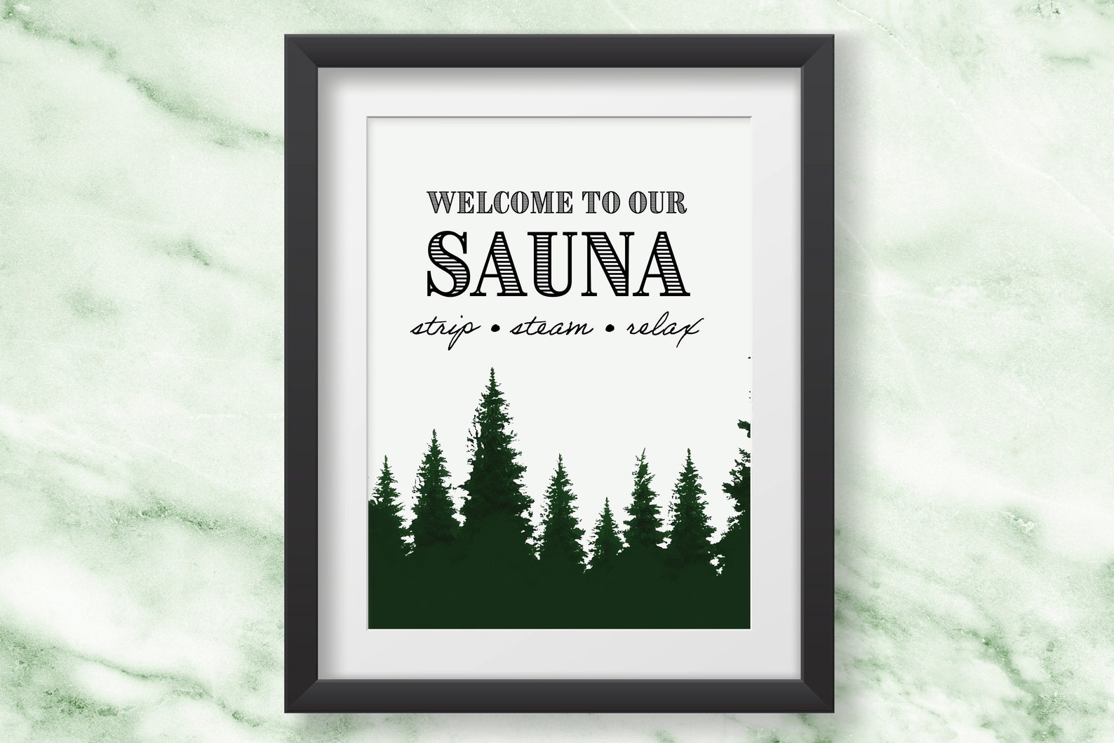 Finnish Sauna Welcome Sign Accessory for Spa Room Strip Steam Relax ...