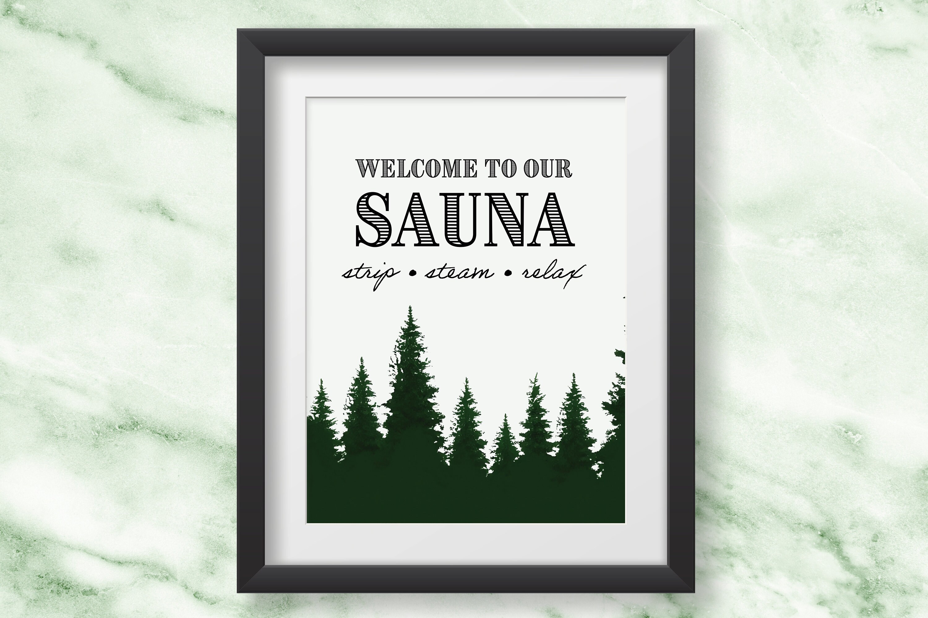 Finnish Sauna Welcome Sign Accessory for Spa Room Strip Steam Relax ...
