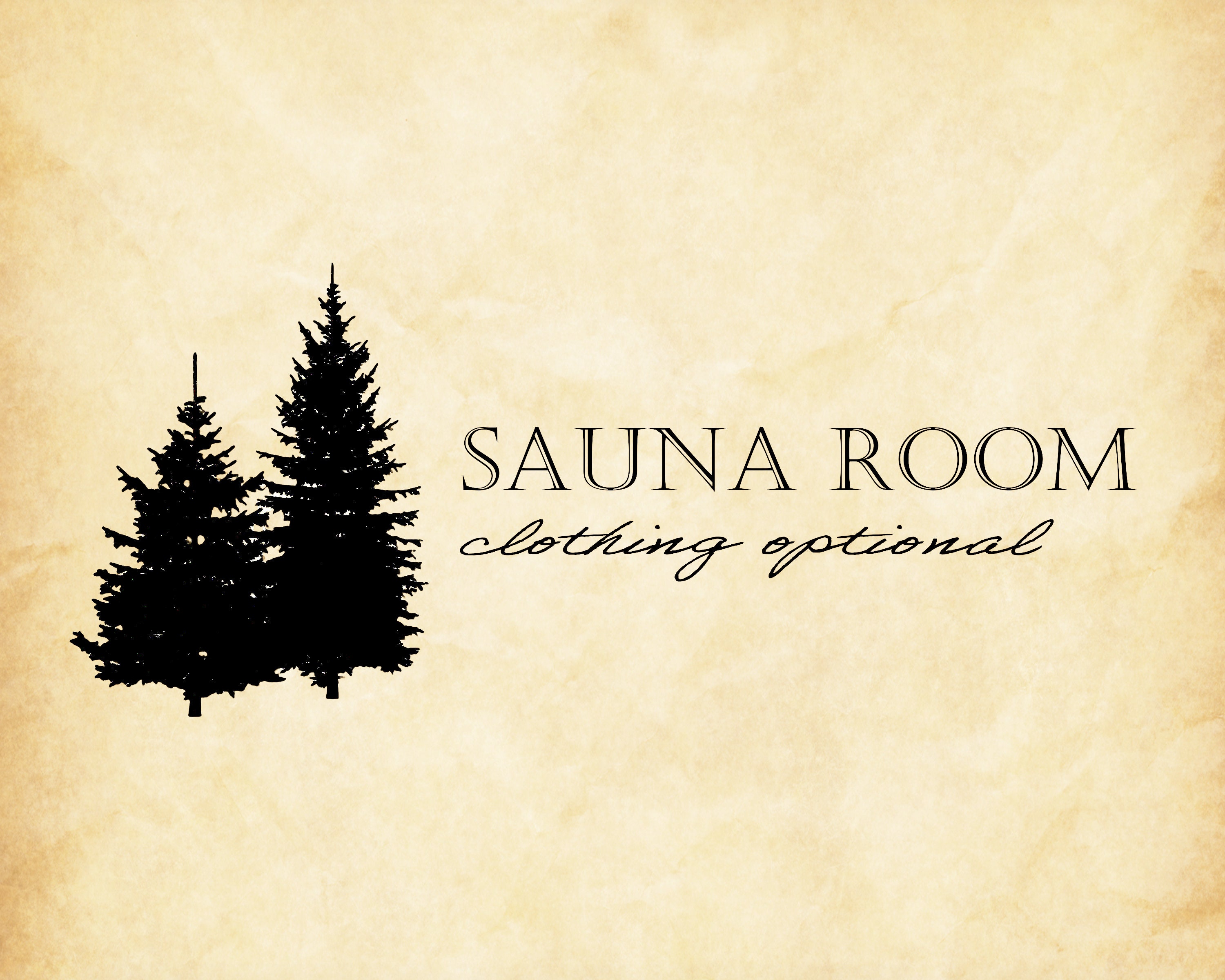 Sauna Poster Welcome Sign Sauna Clothing Optional Artwork Scandinavian ...