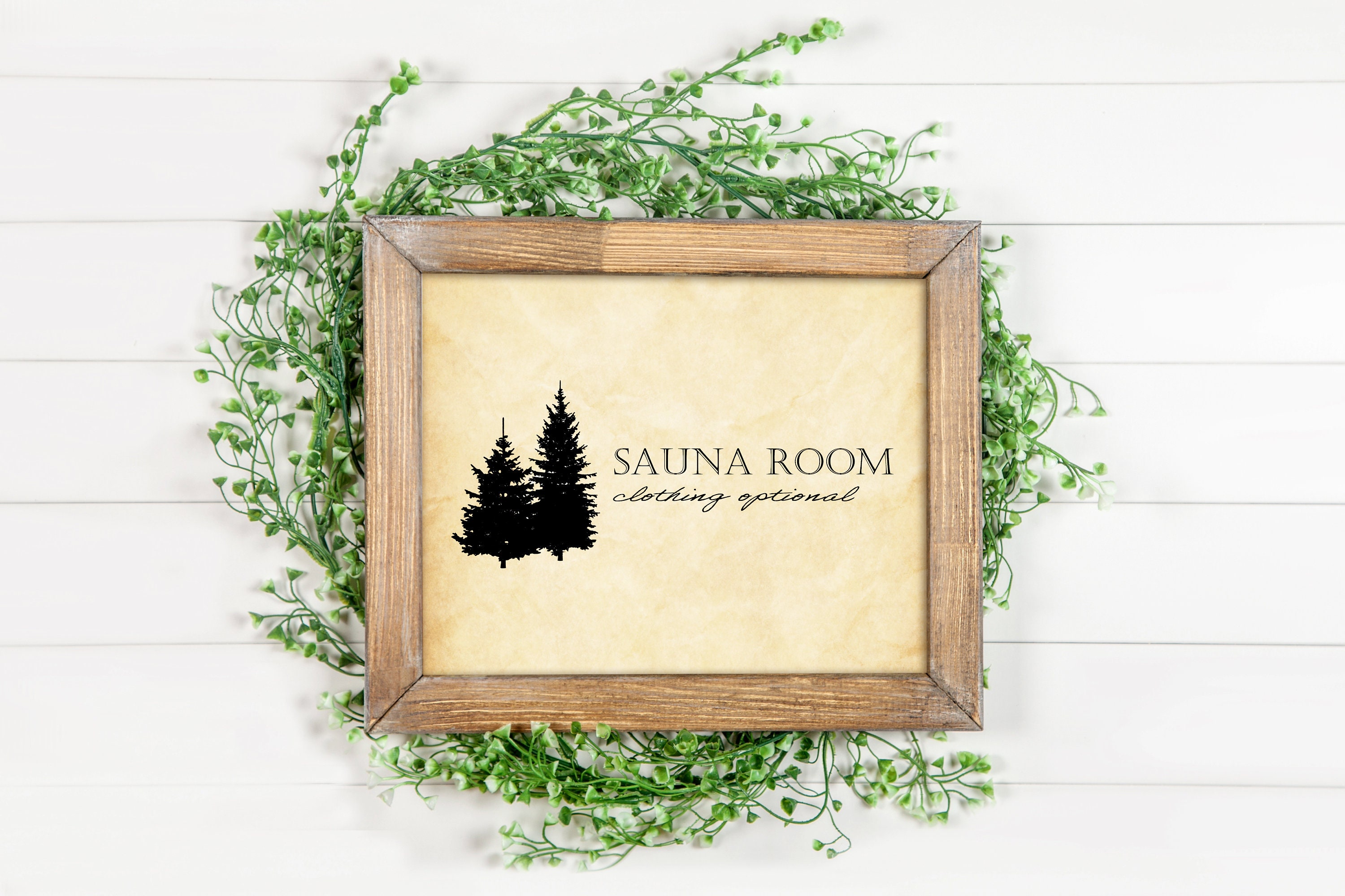 Sauna Poster Welcome Sign Sauna Clothing Optional Artwork Scandinavian ...