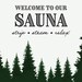 Finnish Sauna Welcome Sign Accessory for Spa Room Strip Steam Relax ...