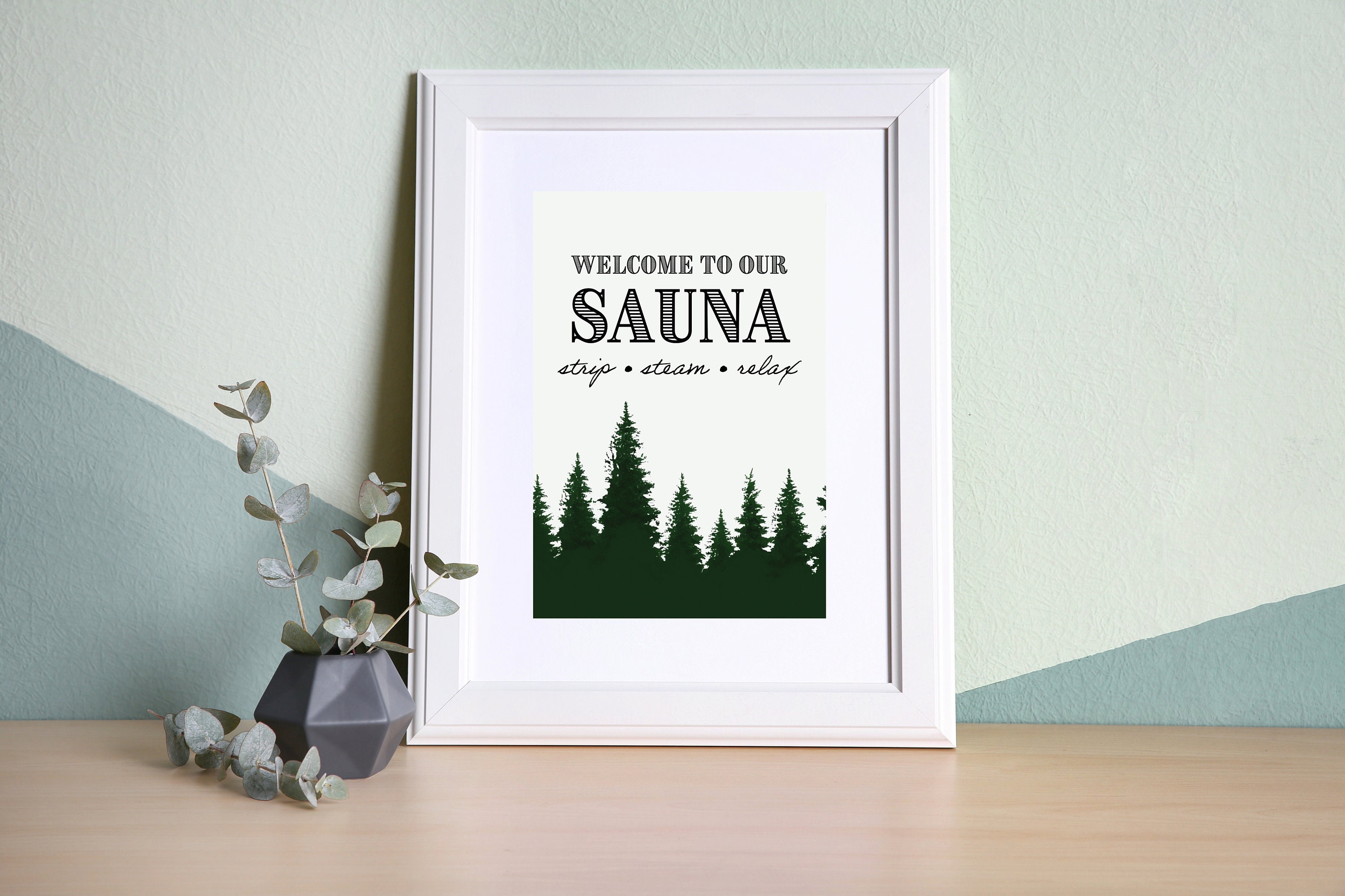 Finnish Sauna Welcome Sign Accessory for Spa Room Strip Steam Relax ...