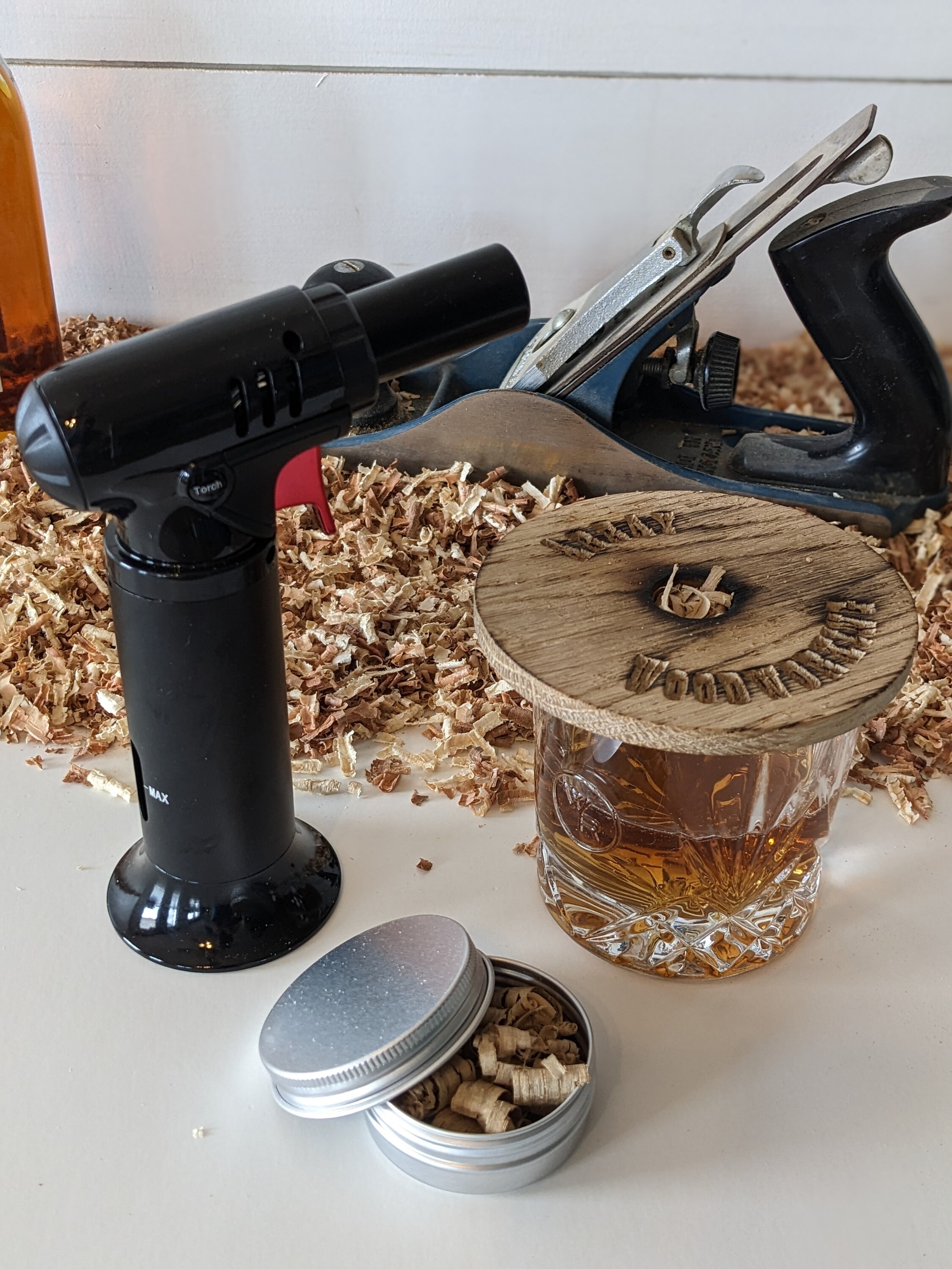 Personalized White Oak Cocktail Smoker/ Whiskey Smoker/ Bourbon Smoker ...