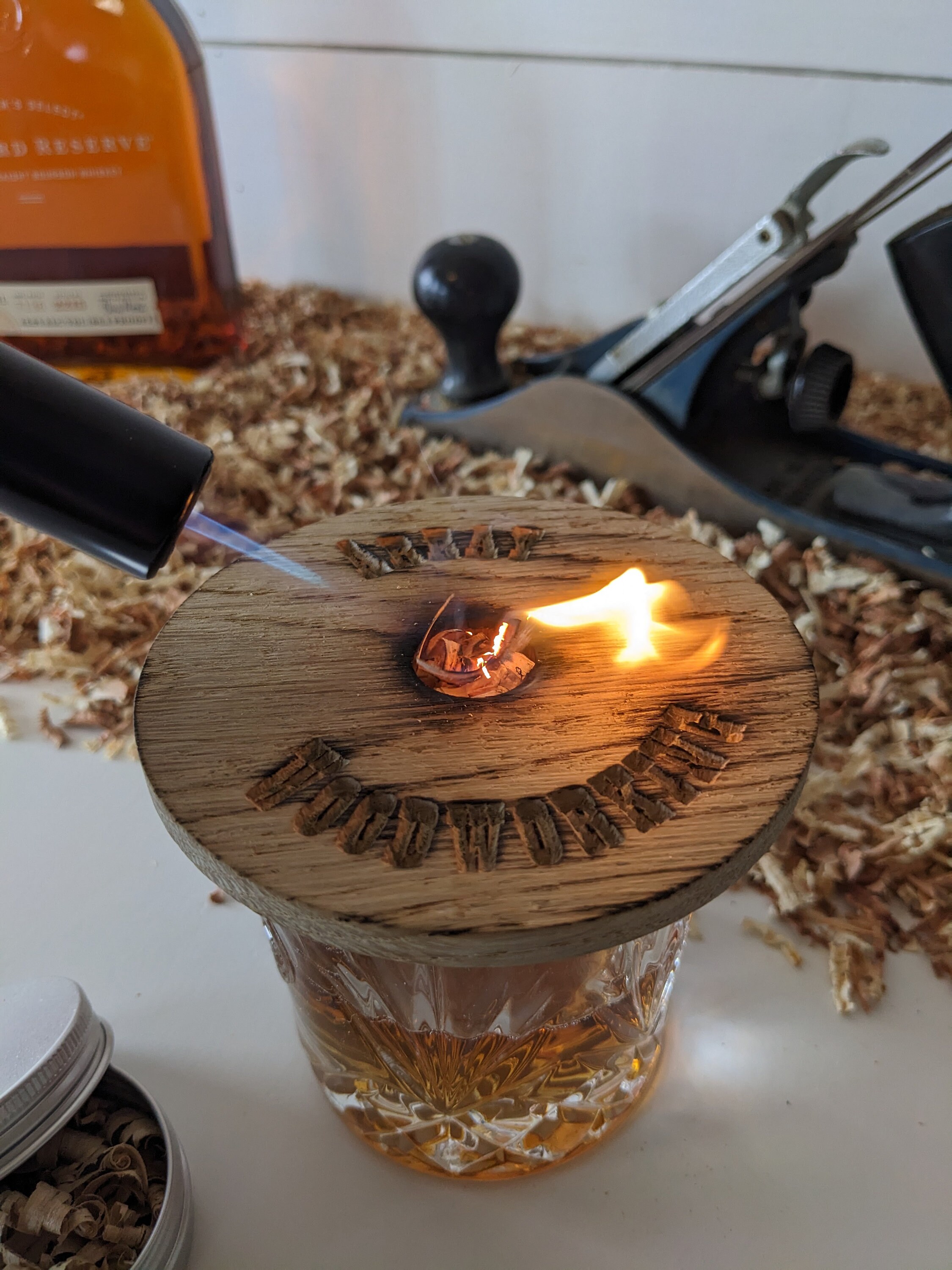 Personalized White Oak Cocktail Smoker/ Whiskey Smoker/ Bourbon Smoker ...