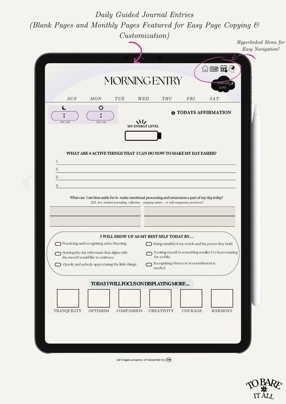 Self Compassion Mental Health Journal | Daily Journal, Minimal Daily ...