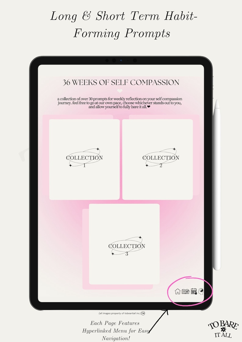 Self Compassion Mental Health Journal | Daily Journal, Minimal Daily ...