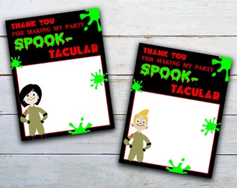 Ghostbuster PRINTABLE Birthday Thank You Card - Etsy