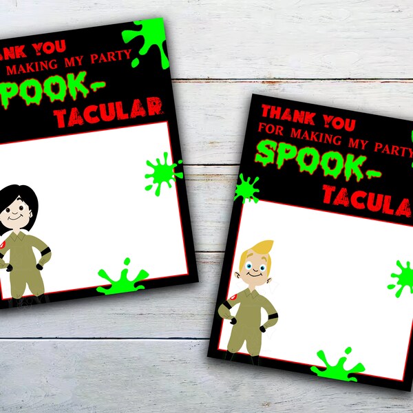 Ghostbuster Party Thank You - Etsy
