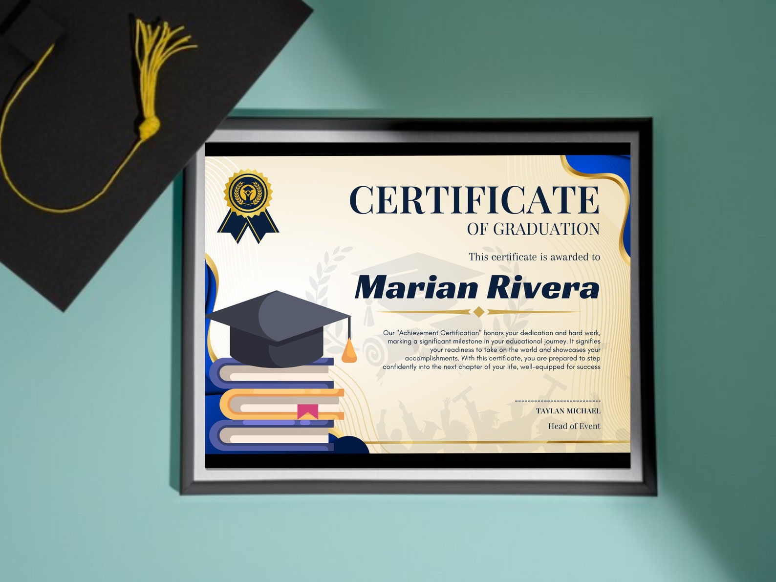 Modern Graduation Certificate Frame| Graduate Certificate| High School ...