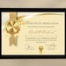 Custom Appreciation Certificate Holder| Recognition Award Display ...