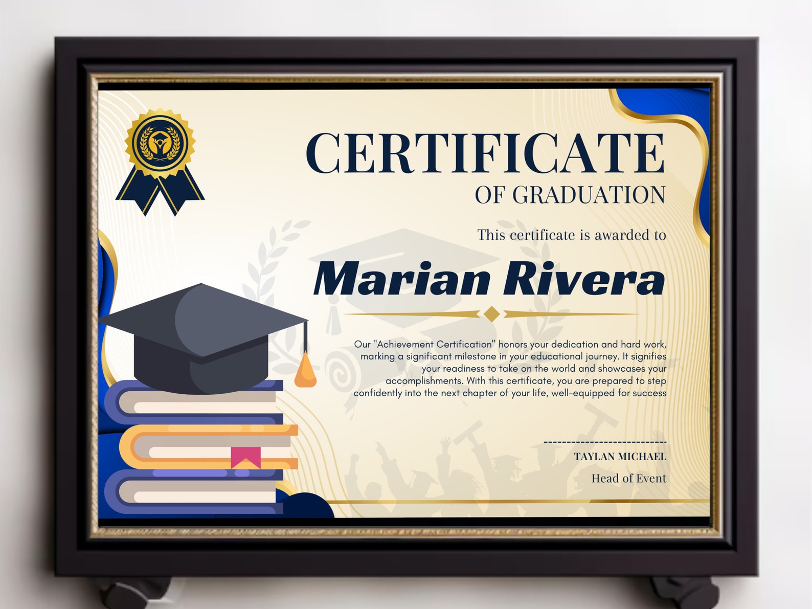 Modern Graduation Certificate Frame| Graduate Certificate| High School ...