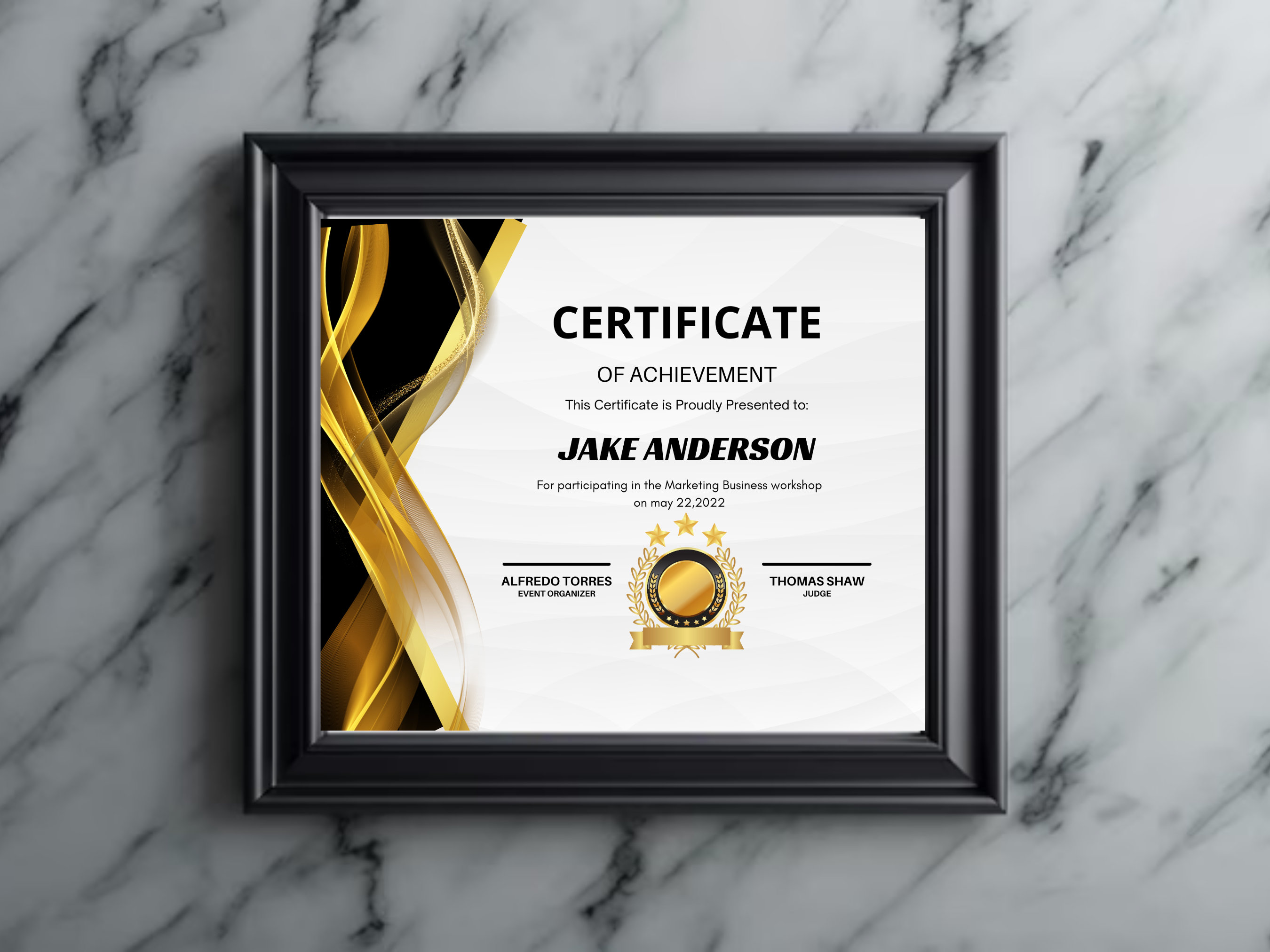 Certificate of Achievement| Achievement Award| Customizable Template ...