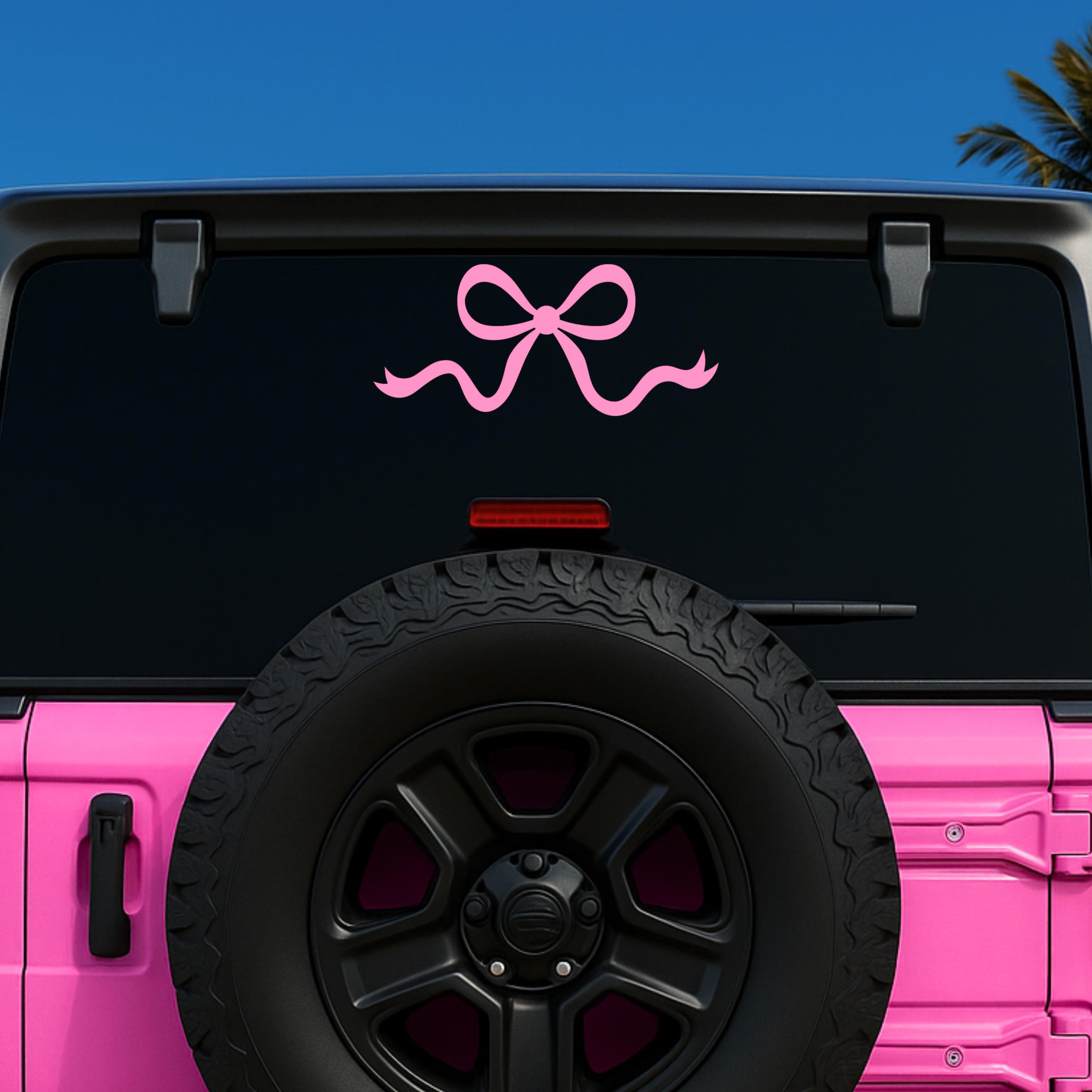 Coquette Bow Vinyl Decal, Cute Car Decal, Coquette Bow Sticker, Girly ...