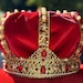Red Velvet King Crown: Gold Medieval Baroque Headpiece Royal - Etsy