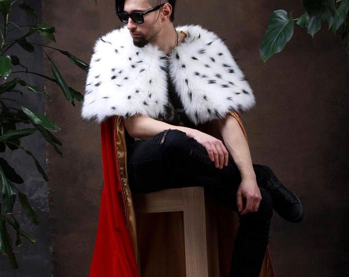 Royal Cape, Red Royal Cape, Historical Costume, Cape, King Robe Royal ...