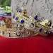 Couple's Wedding Crowns: Renaissance Baroque Style, Custom Stone Choice ...