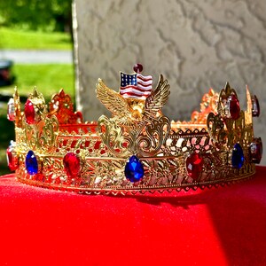 4th of JULY Crown, King Crown, Male Crown, Men's Crown, Crowns and ...