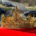 Handmade Gold Cross King Crown: Medieval Royal Cosplay - Etsy