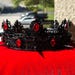 Black Spiked Gothic Crown: Chain King Crown, Cosplay Halloween - Etsy