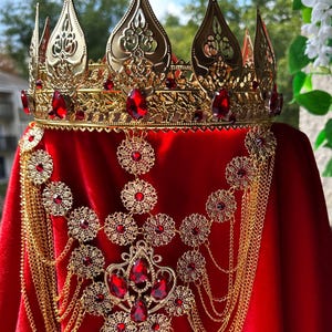 Face Mask Crown, Gold Crown, Gold Gothic Crown, Gothic Crown Custom ...