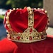 Red Velvet King Crown: Gold Medieval Baroque Headpiece Royal - Etsy