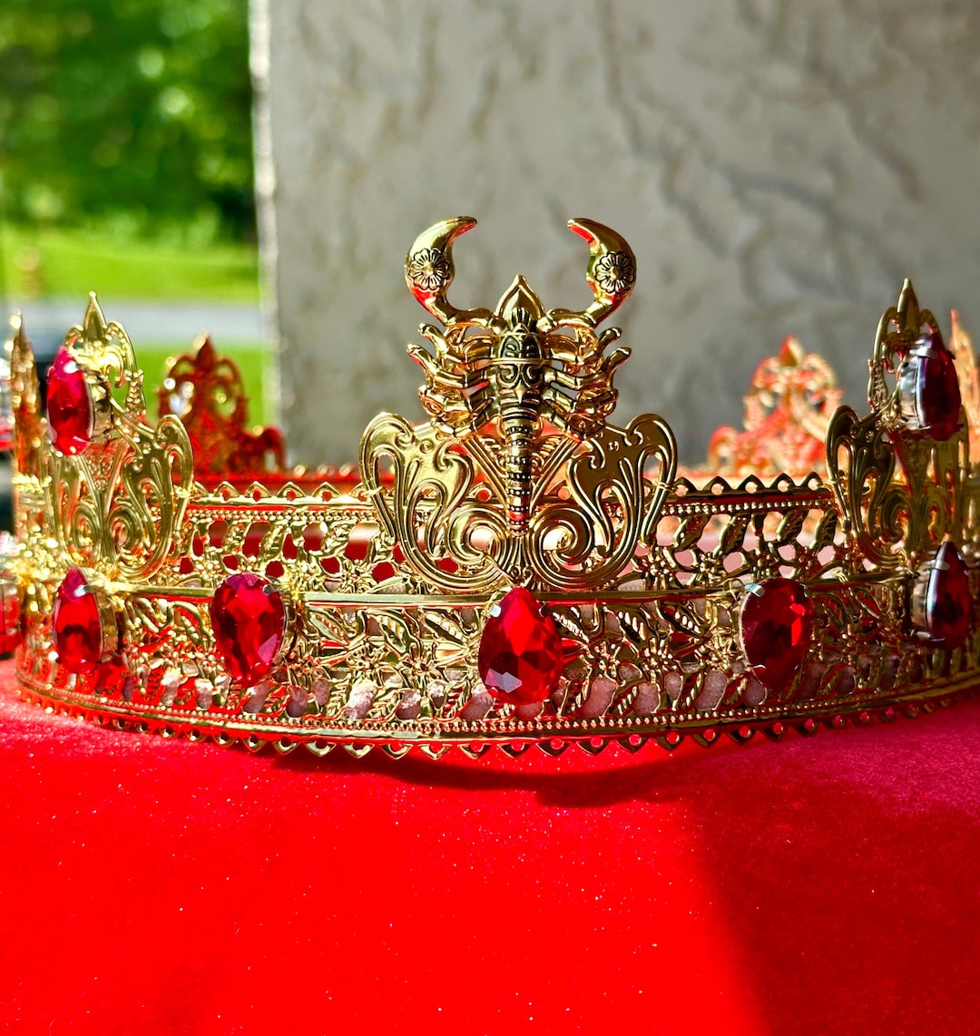 SCORPIO Crown, Birthday Crown, Halloween Costume, King Crown, Male ...