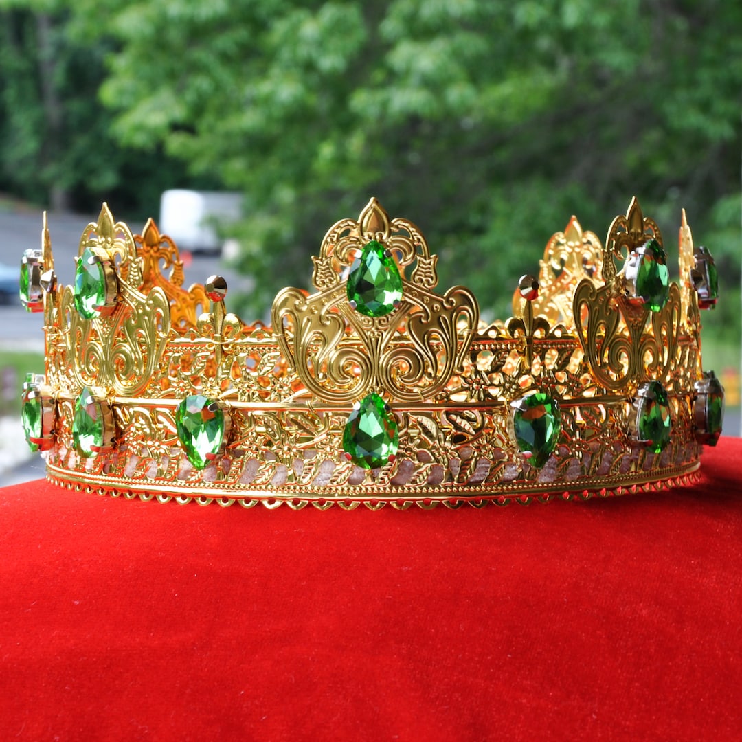Fleur De Lis Crown Gold King Crown Men Crown Crowns and Tiaras Queen ...