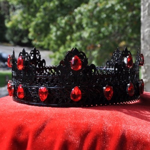 Black Gothic King Crown: Handmade Medieval Renaissance Headpiece - Etsy