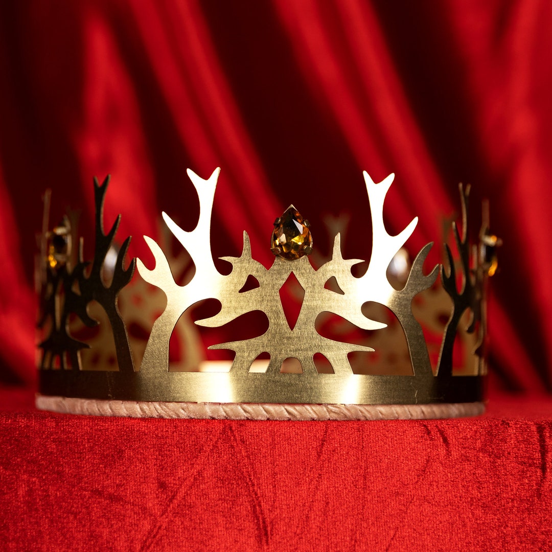 Deer Men's Crown Royal King Crown, Queen Crown, Medieval Crown ...
