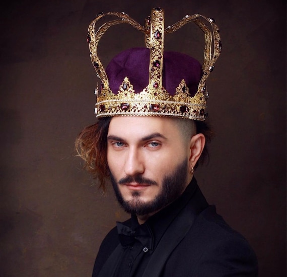 Purple And Gold King Crown