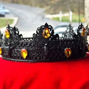 BUFFALO SKULLS Gothic Crown, King Crown, Male Crown, Men's Crown ...